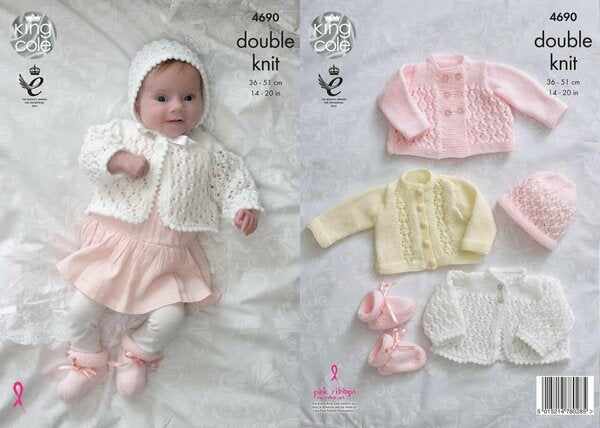 Knitting Pattern Matinee Coat, Double Breasted Matinee Jacket, Cardiga ...