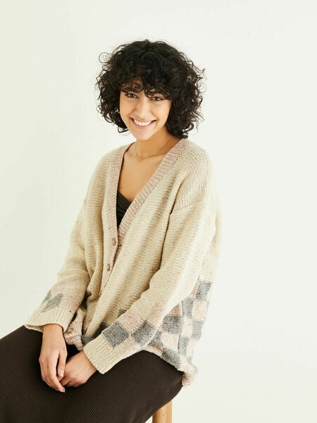 Knitting Pattern British Heritage Collection Squares Cardigan Sirdar H ...