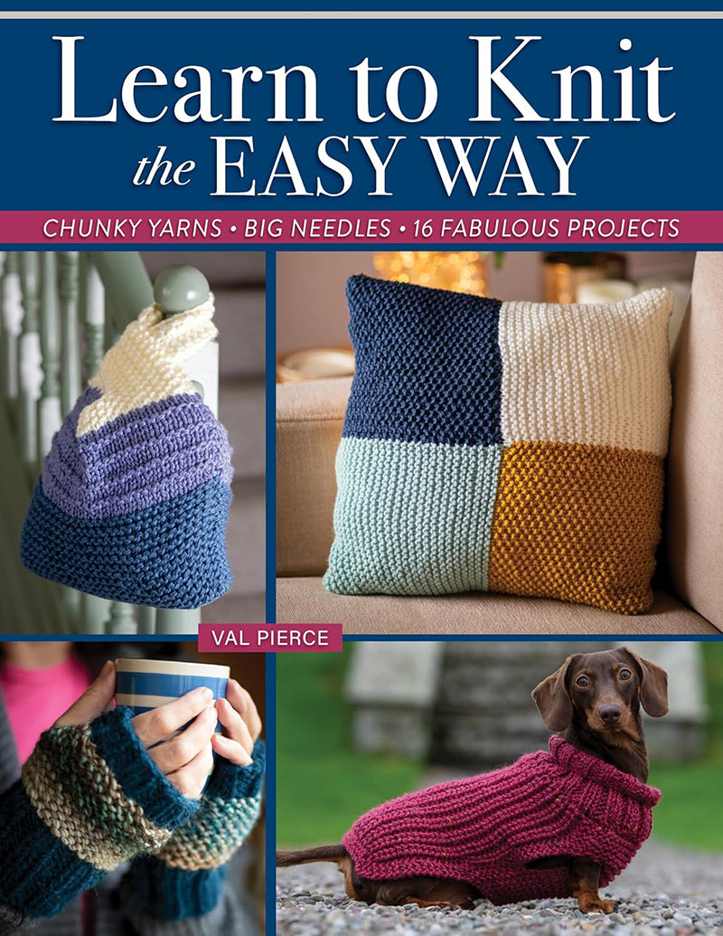 Learn to Knit the Easy Way by Val Pierce (Paperback Book) - SP ...