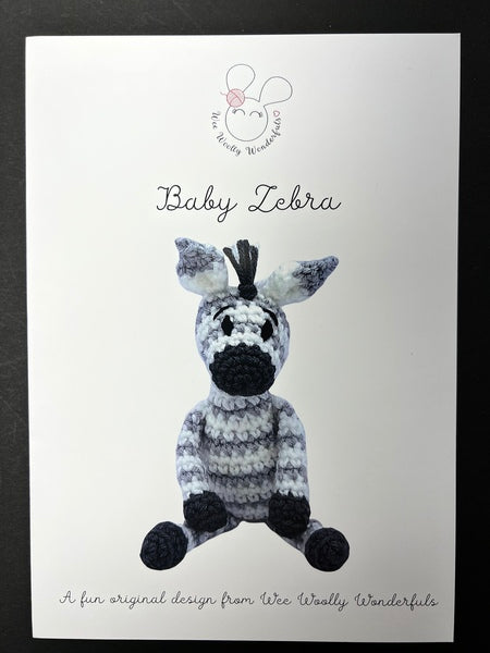 Wee Woolly Wonderfuls - Baby Zebra - 191-519 — Material Needs