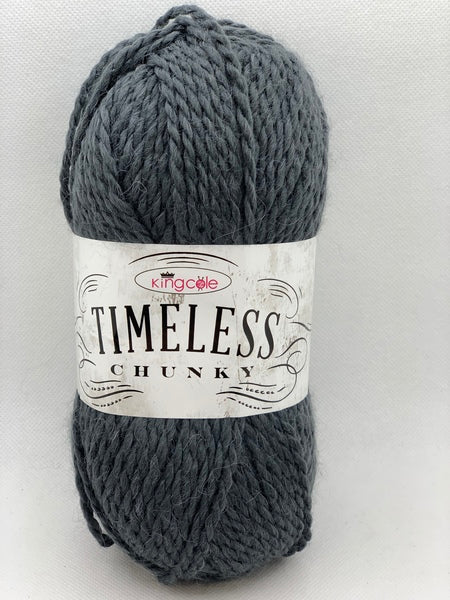 King Cole Timeless Chunky Yarn 100g - Peppercorn 2913 — Material Needs